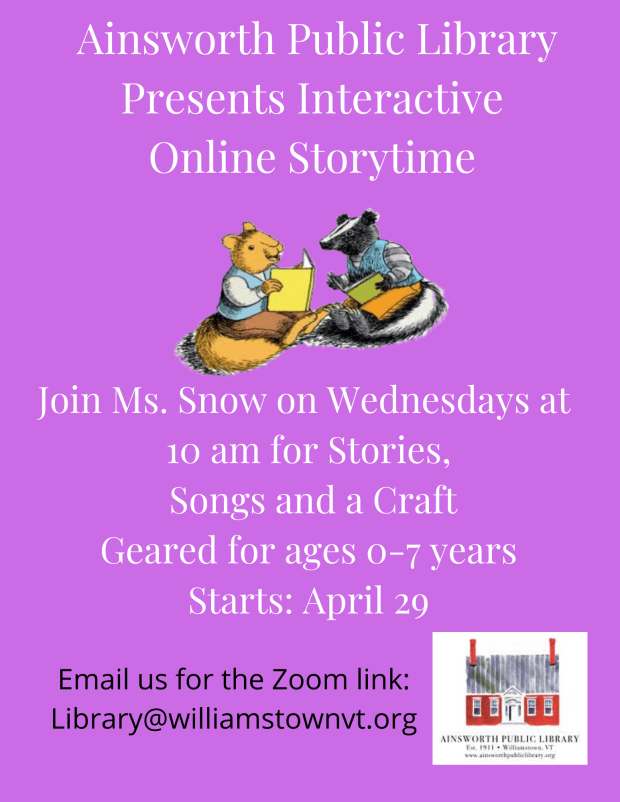 Online Library Programs – Ainsworth Public Library